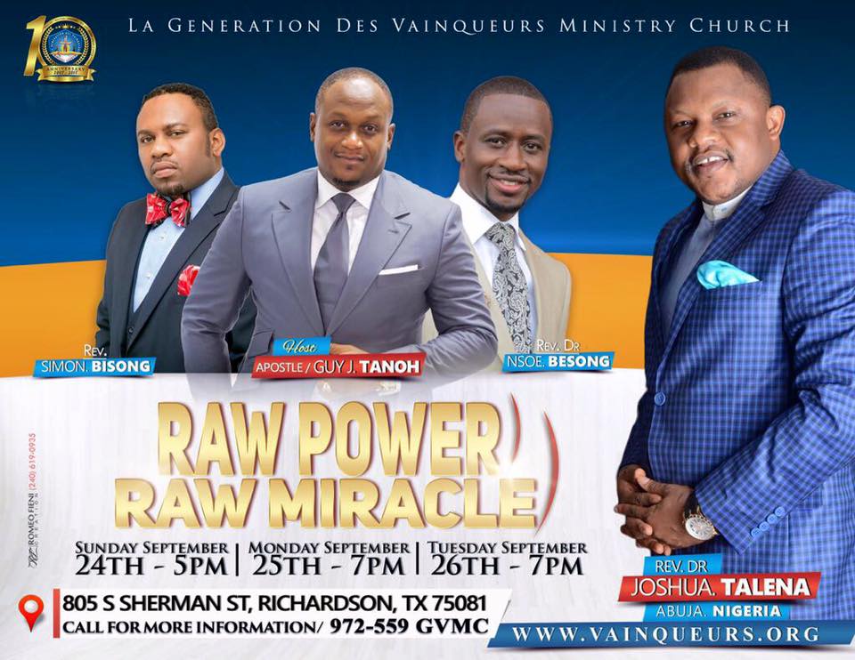 Raw Power...Raw Miracle with Rev. Dr. Joshua Talena - Overcomers ...