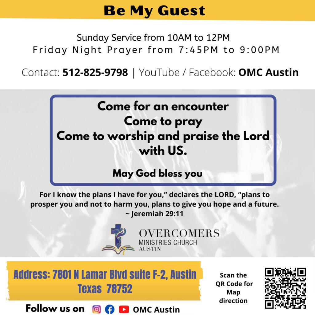Events - Overcomers Ministries Church - Dallas, TX